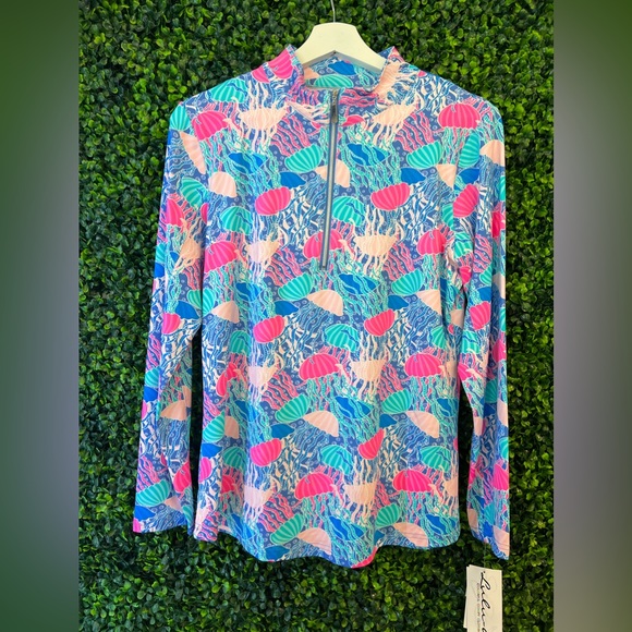 Lulu-B | Tops | Lulub Quarter Zip Jellyfish | Poshmark